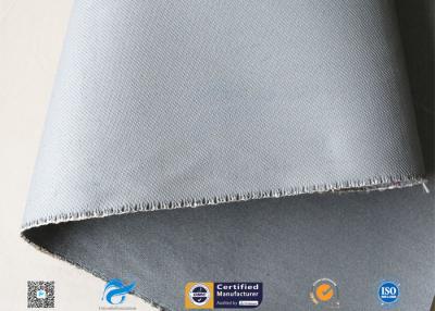 Cina tessuto rivestito di silicone della vetroresina della saldatura 1600gsm dei materiali termici grigi della coperta in vendita
