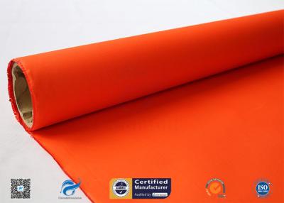 China de pano revestido acrílico alaranjado da fibra de vidro de 0.2mm resistente de alta temperatura à venda