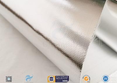 China Moisture Resistant Aluminium Foil Silver Coated Fabric 300℃ Industry Using for sale