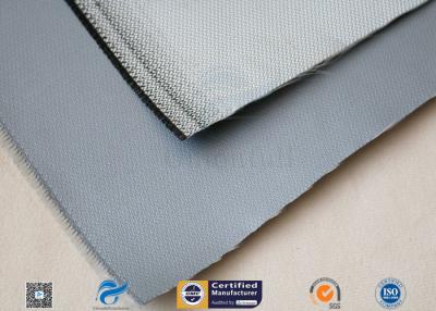 China Flexible Black Silicone Coated Fiberglass Fabric For Fire / Welding Blanket for sale
