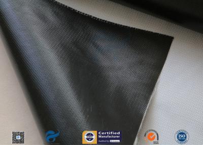 China Black Silicone Coated Fiberglass Fabric For Thermal Insulation Blanket for sale