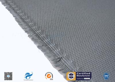 Cina tessuto rivestito di silicone grigio di 0.7mm/alto panno resistente ad alta temperatura della silice in vendita