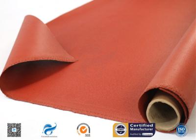 China Insulation Fireproof Silicone Coated Glass Fabric , Silicone Impregnated Fabric for sale