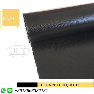 China 0.45mm Satin Weave Silicone Coated Glass Fabric 40/40 Gram 2 Meter Width for sale