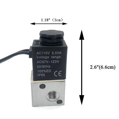 China tipo de conexão portuário da posição 5 de Operated Electric 2 do piloto da bobina da válvula de solenoide da série 2P únicos para os cilindros do ar à venda