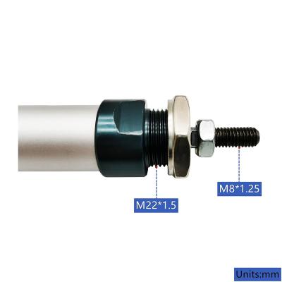 Cina Lega di alluminio Mini Pneumatic Cylinder, 16mm doppio singolo Rod Cylinder sostituto in vendita