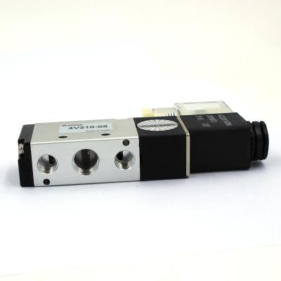 Cina tipo di collegamento del porto di posizione 5 di Operated Electric 2 del pilota della bobina dell'elettrovalvola a solenoide di serie 4V singolo per le bombole in vendita