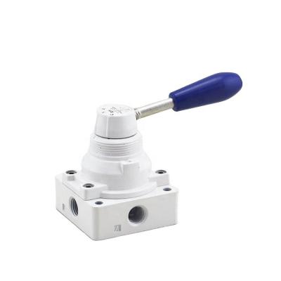China 4 válvula de control blanca neumática del interruptor manual de la válvula de aire de la posición de la manera 2 4HV en venta