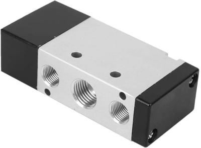 Cina 4A 2 parti meccaniche pneumatiche miniatura della lega di alluminio dell'elettrovalvola a solenoide di modo di posizione 5 in vendita