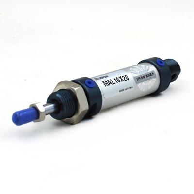 Cina Lega di alluminio Mini Pneumatic Piston MAL Series Gray Color in vendita
