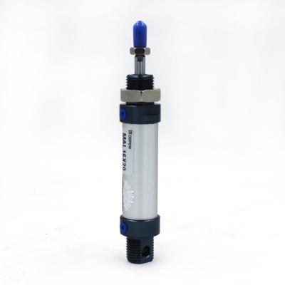Cina Lega di alluminio Mini Pneumatic Piston MAL Series Gray Color in vendita