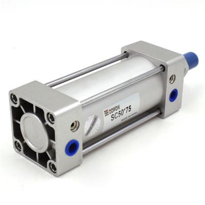 Cina Le bombole di alluminio d'argento di DOPOW raddoppiano il cilindro pneumatico standard sostituto in vendita
