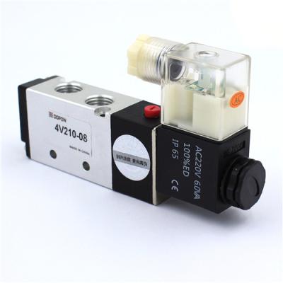 Chine 5/2 vanne électromagnétique pneumatique de contrôle directionnel de Solenoid Valve 4V210-08 de pilote de manière à vendre