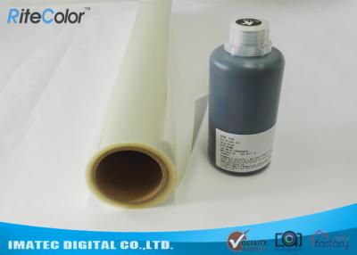 Cina Film solvente della trasparenza di stampa dello schermo dell'ANIMALE DOMESTICO di media del getto di inchiostro di Eco di pubblicità 100 micron in vendita