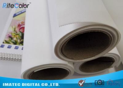 China Art Matte Polyester Fabric Roll Indoor Inkjet Large Format Canvas 30m Length for sale