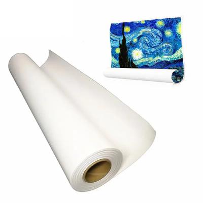China 240gsm Aqueous Digital Matte Polyester Canvas For Inkjet Printer for sale