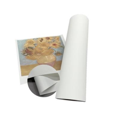 China Factory Price Inkjet Polyester Canvas Roll 280gsm Matte Canvas For Inkjet Printing for sale