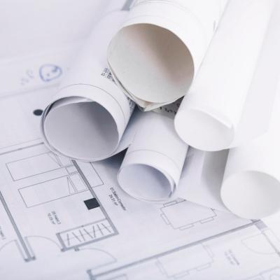 China Uncoated 80gsm Drawing Plotter Paper CAD Engineering Paper Roll for sale