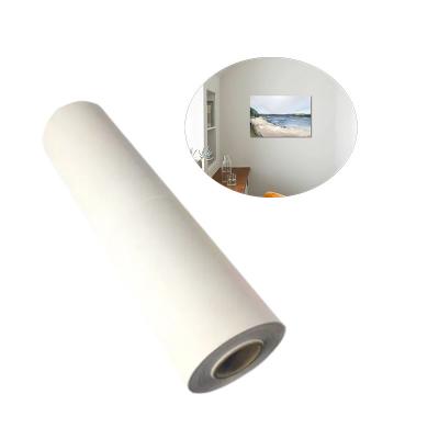 Cina 280g Matte Inkjet Polyester Canvas Rolls con rivestimento per le opere murali in vendita