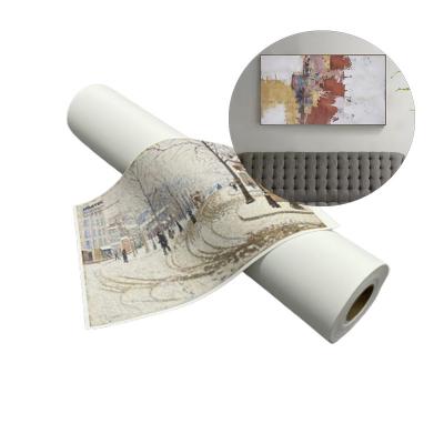 중국 친환경 용매 및 래텍스 인쇄 잉크젯 폴리cotton 캔버스 얇은 텍스처 매트 표면 380gsm 판매용