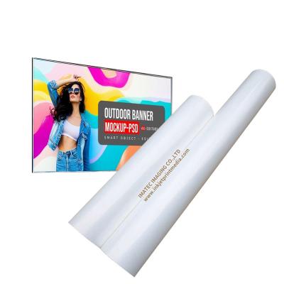 China 180mic Advertising Frant-print PET Backlit Film Roll for Eco-solvent Printing for sale