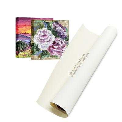 China 380gsm Matte PolyCotton Canvas Roll 36-60in Wide for Latex UV Printing for sale