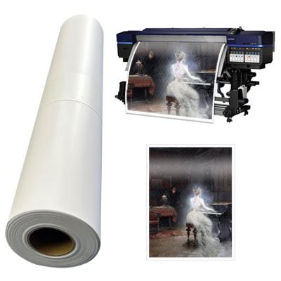 Chine Toile de coton jet d'encre brillante haute définition 400 g/m² avec un mélange 65 % poly et 35 % coton pour encres éco-solvant UV et latex à vendre