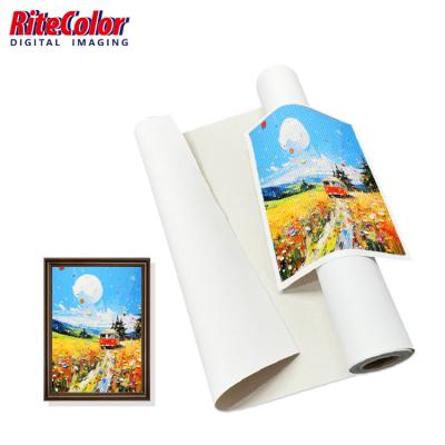 China 380gsm Matte PolyCotton Canvas Roll with Waterproof Matte Surface for Inkjet Printing for sale