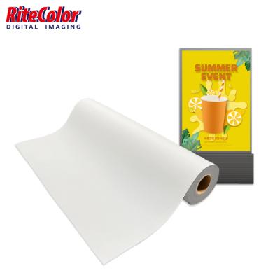 China 180gsm Water Resistant Matte Surface Backlit Textile for LED Light Box Advertising for sale
