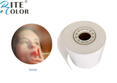 China Silky Dry Minilab Photo Paper Roll Microporous Luster Surface For Inkjet Printing for sale