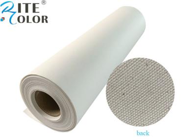 China Matte / Glossy Inkjet Cotton Canvas 360g Pure Cotton Canvas Roll For Large Format Printing for sale