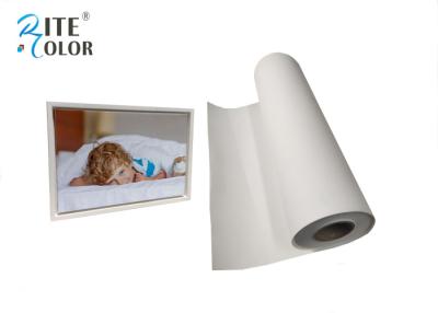 China Inkjet Digital Printing Polyester Canvas Rolls , Wide Format Canvas Digital Print Fabric for sale