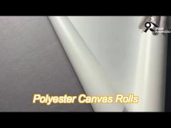 Glossy Polyester Canvas Roll For Large Format Inkjet Printing