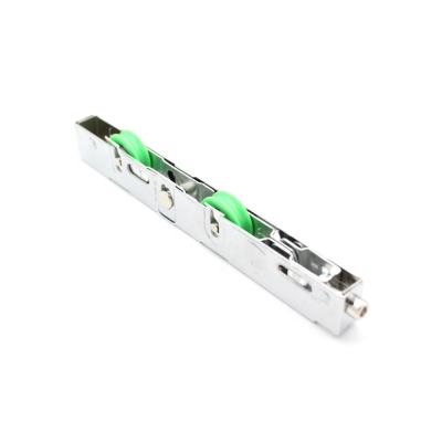 China Double Nylon Sliding Wheels for Green Window Glass Balcony Door Roller for sale