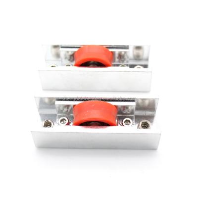 China Modern Design Aluminum Window Wheel with Nylon Pulley V Groove for Door Sliding Roller for sale