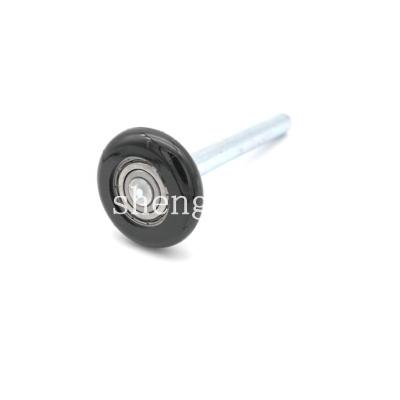 China 2 Inch Garage Door Roller with Inside 6201zz 6200zz Bearing Black for sale