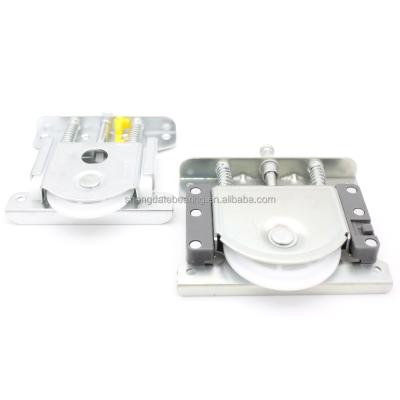 China Sliding Door Wheels Heavy Duty Furniture Hardware Bottom Silent Roller for Cabinet Closet Doors Cupboard Wardrobe Rollers for sale