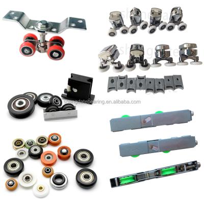 China White Plastic Roller Assembly Sliding Window Roller, Durable Nylon Sliding Door Pulley for sale