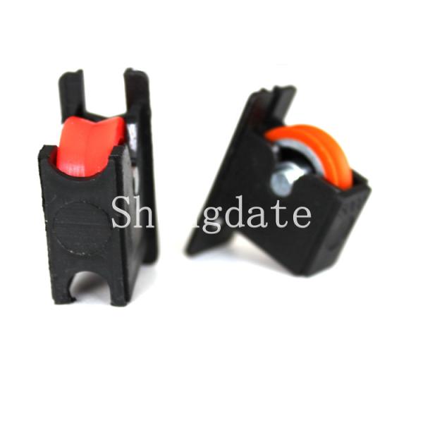 Quality L25 L20 track window plastic sliding door for sliding nylon roller for sale