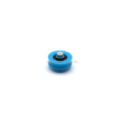 China Shower Roller Wheel Plastic Door Pulley Shaft Sliding Roller Nylon Wheel for Bathroom for sale