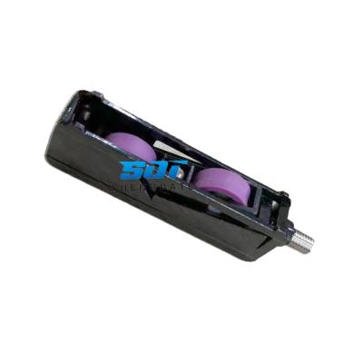 China Gate Door Window Nylon Roller Pu UPVC Plastic Accessories Roller Bracket Double V Groove Nylon Pulley Wheel Sliding Aluminium Door Roller Bearing Pulleys for sale