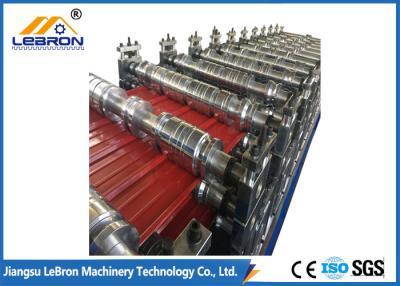 Cina New double layer roofing sheet roll forming machine 2018 new type PLC control automatic roll forming in vendita