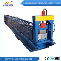 China Drainage Gutter Roll Forming Machine , 4KW Automatic Gutter Cutting Machine for sale