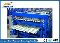 China CE 15m/Min Double Layer Roll Forming Machine for Corrugated and Trapezoidal Roofing Sheet 0.3-0.8mm for sale