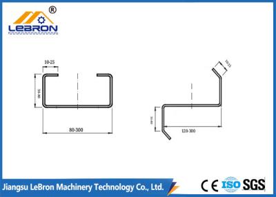 China 1.5mm Dikte Geavanceerd technische Verwisselbare PLC Purlin die Machine vormen Te koop