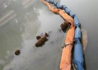 China Orange Solid Float Oil Containment Boom Height 600 To 1500mm Fast Deployment for sale