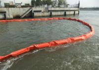China Orange Solid Float Oil Containment Boom Height 600 To 1500mm Fast Deployment for sale