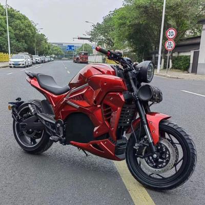 Cina Motocicletta elettrica da corsa a misura 72v 3000W 5000W con freno a disco e raffreddamento ad acqua in vendita