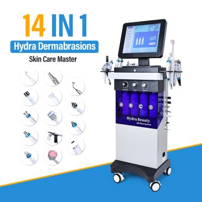 China Hottest Korean 14in1 Hydro Microdermbrasion Hydra Oxigen Facial Machine 2023 for sale