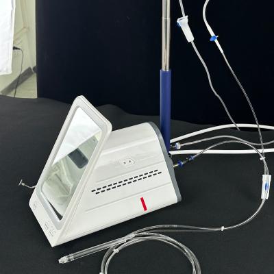 China Portable 2 in 1 Deep Skin Cleansing Bubble Generator High Pressure Oxygen Sprayer Jet Peel Facial Machine for sale